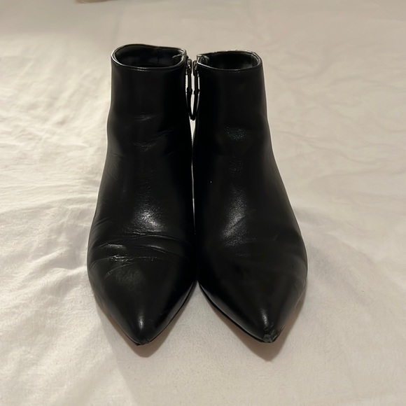 Sam Edelman | Shoes | Sam Edelman Black Leather Kitten Heel Ankle ...